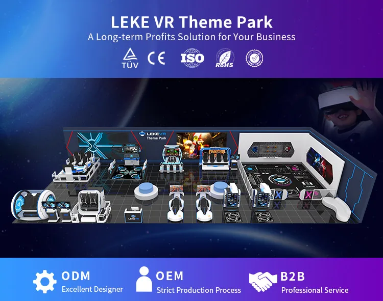 Leke Vr 360 Flying Cinema Amusement Park 360 Degree Rotation 9d Vr Roller Coaster Game Machine ...