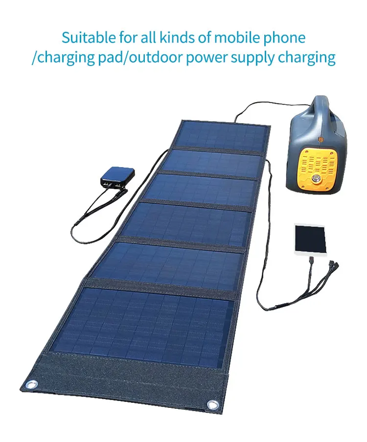 High Efficiency 10w To 200w Portable Folding Solar Panel Etfe Folded ...