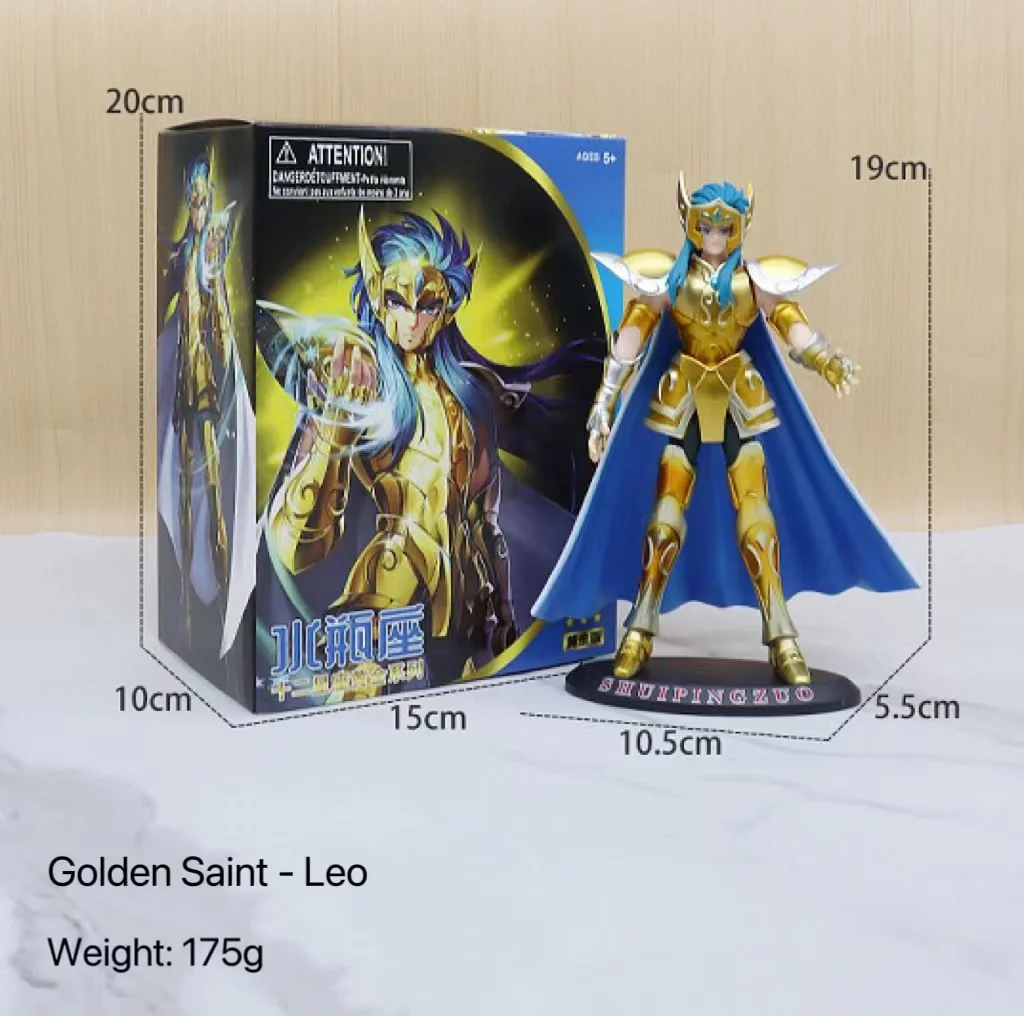 21cm Gold Saint Seiya Anime Figure Pvc Horoscope Aries Pisces Aquarius ...