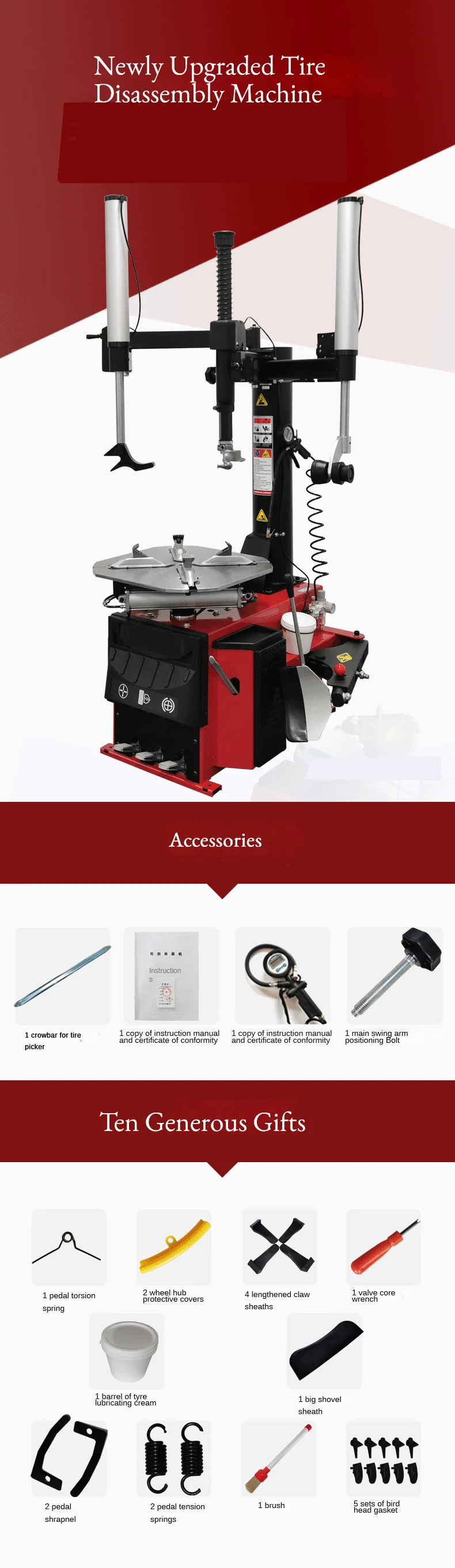 Customized Auto Tire Changer Tire Changing Machine For Tire Workshop ...