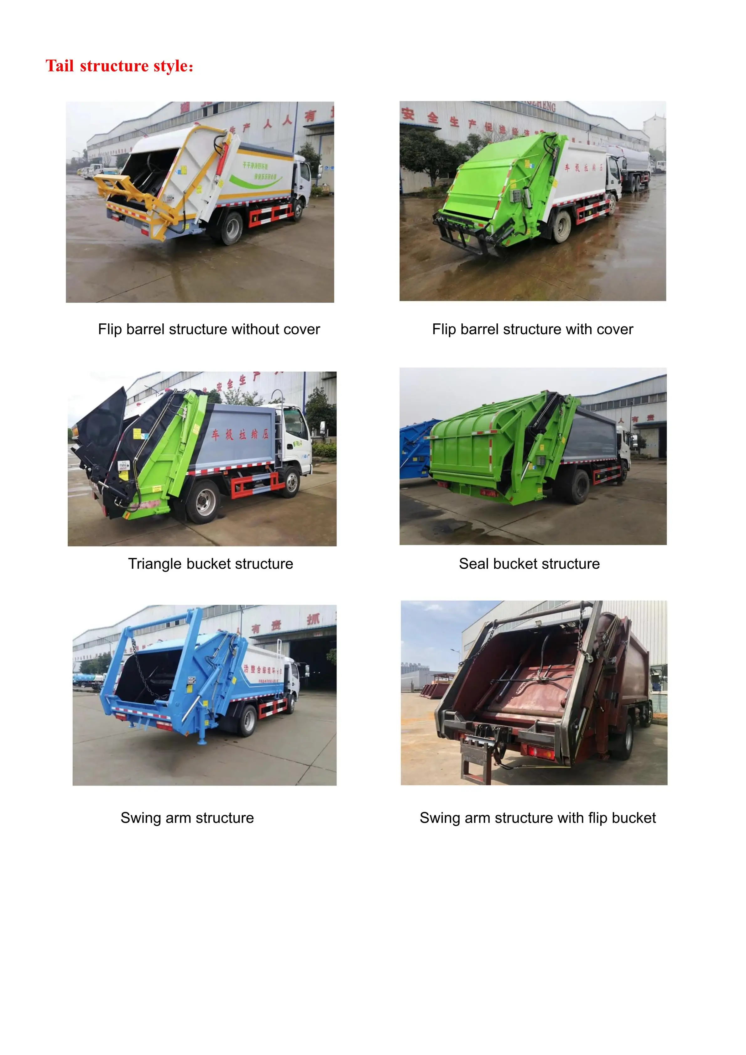 10 Wheels 20cbm Garbage Compactor Truck Garbage Truck Rear Loader Truck ...