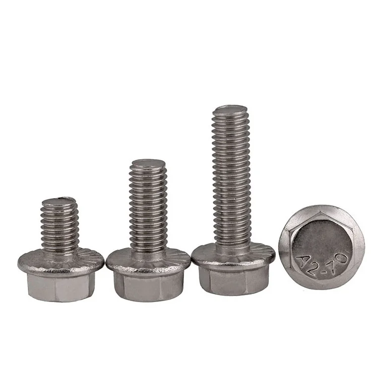 Tensile Strength Dacromet Flanged Hexagon Bolts Grade 12.9 Carbon Steel ...