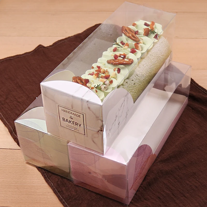 Custom Size Transparent Window Drawer Cookie Swiss Roll Cake White ...
