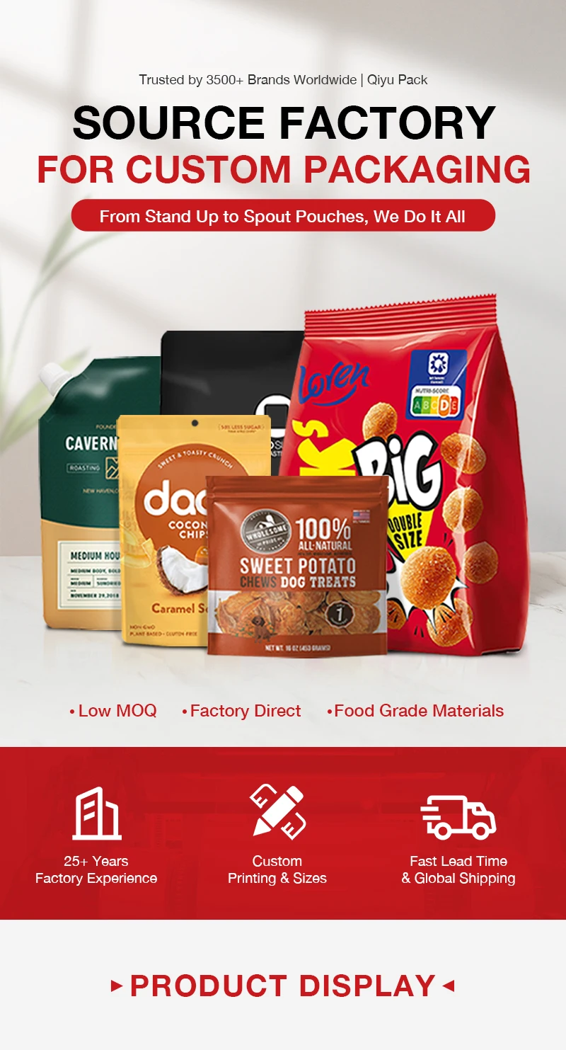 Custom Recyclable Laminated Zipper Packaging Bag Flat Bottom Green Food ...