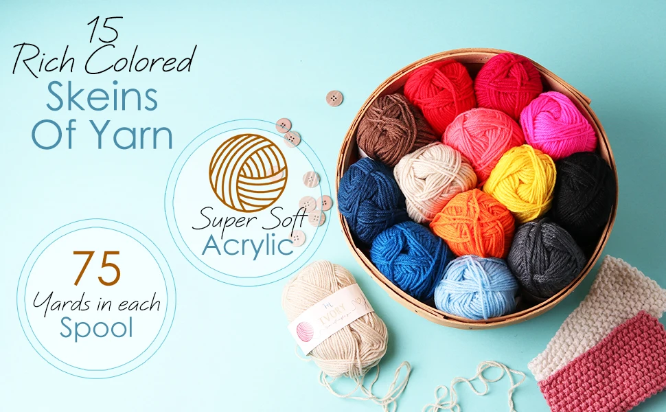 Charmkey Crochet Hook Kit - Complete Craft Tools Accessory