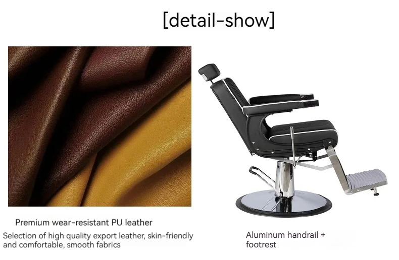 S.w Beauty Salon Furniture Black Men's Shaving Barber Shop Chair ...