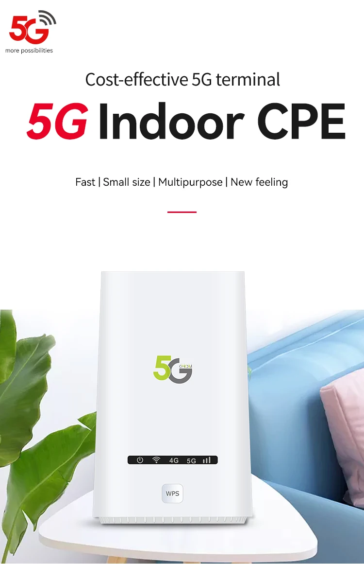 5G CPE AX3000 Wifi 6 Router inalámbrico 3000Mbps Dual Sim Card 5G Indoor CPE Router 128 usuarios ...