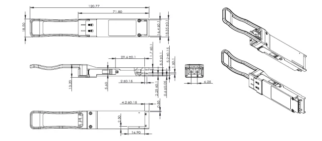 Sopto 100G Fiber Optic Module - Reliable 10km/20km Transceiver
