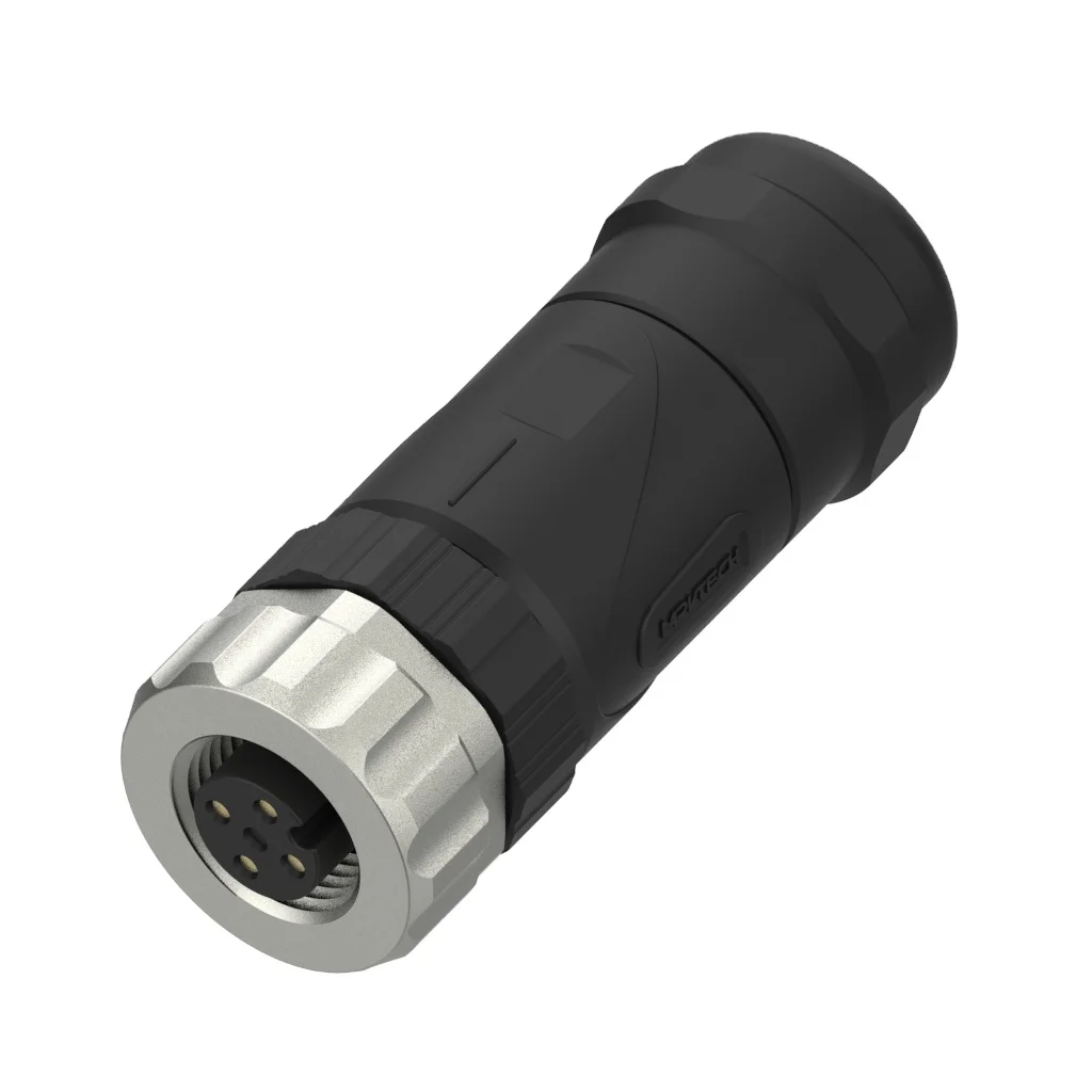 Marvtech Female M12 A Ode Field Wirable Assembly 4 5 8 Pole Connector ...