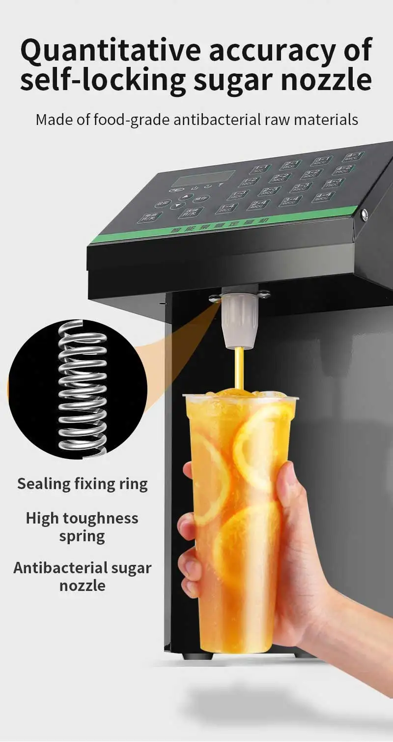 Stainless Steel 6L Bubble Tea Dispenser Machine 220v Fructose Milk Tea ...