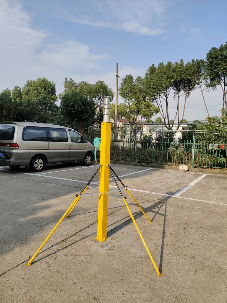 Wholesale Portable Wind Load 100 Km/h Telescopic Winch Up Mast With ...