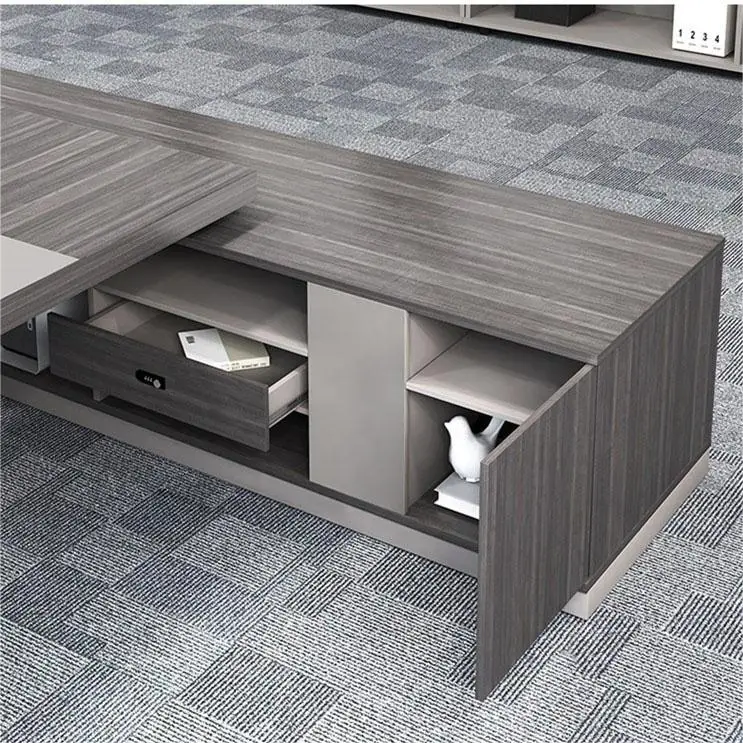 Luxury Modern Wooden Boss Office Table Design Office Table Executive ...
