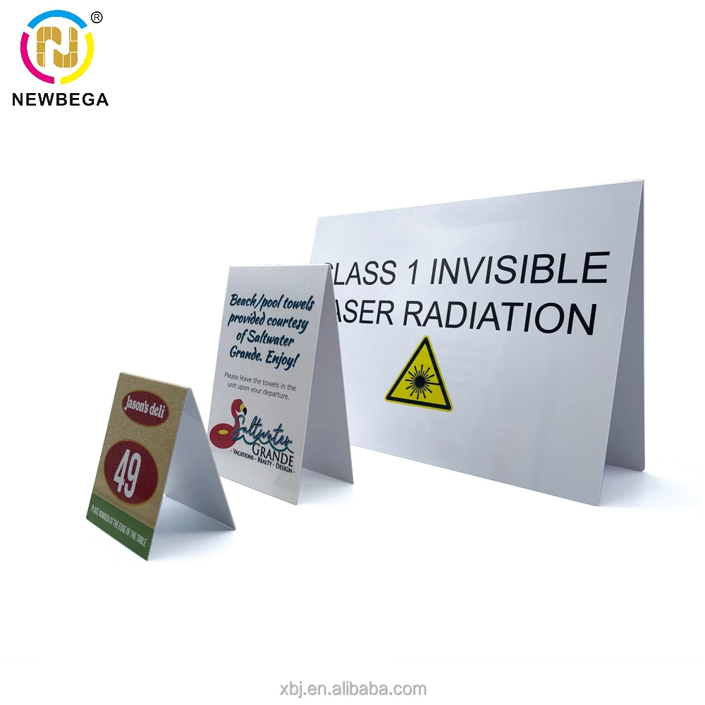 Custom Logo Rfid Smart Table Menu Tent Pvc Restaurant Menu Card Holder ...