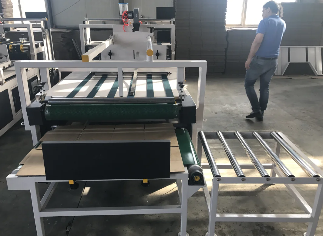 Semi-auto Folding Gluing Machine For Corrugated Carton Box Making For ...