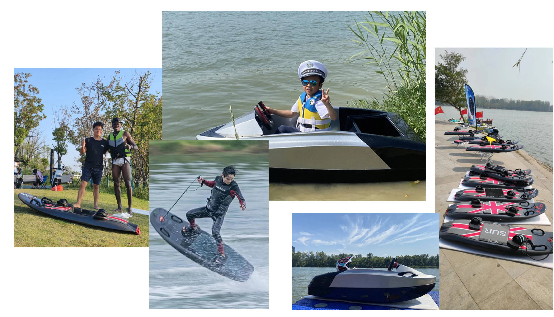 Electric Mini Jet Boat Kit 15Kw 72V for Water-Skiing & Racing