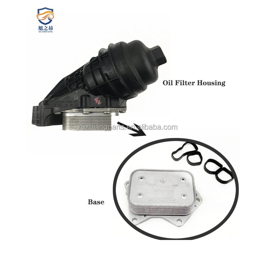 Oil Filter Housing Coolant Element Base for Mercedes Benz
