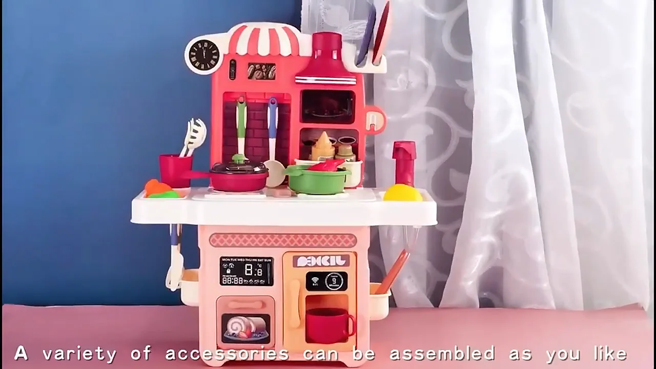 Early Educational Pretend Play Cooking Toy Play House Toy With Light ...