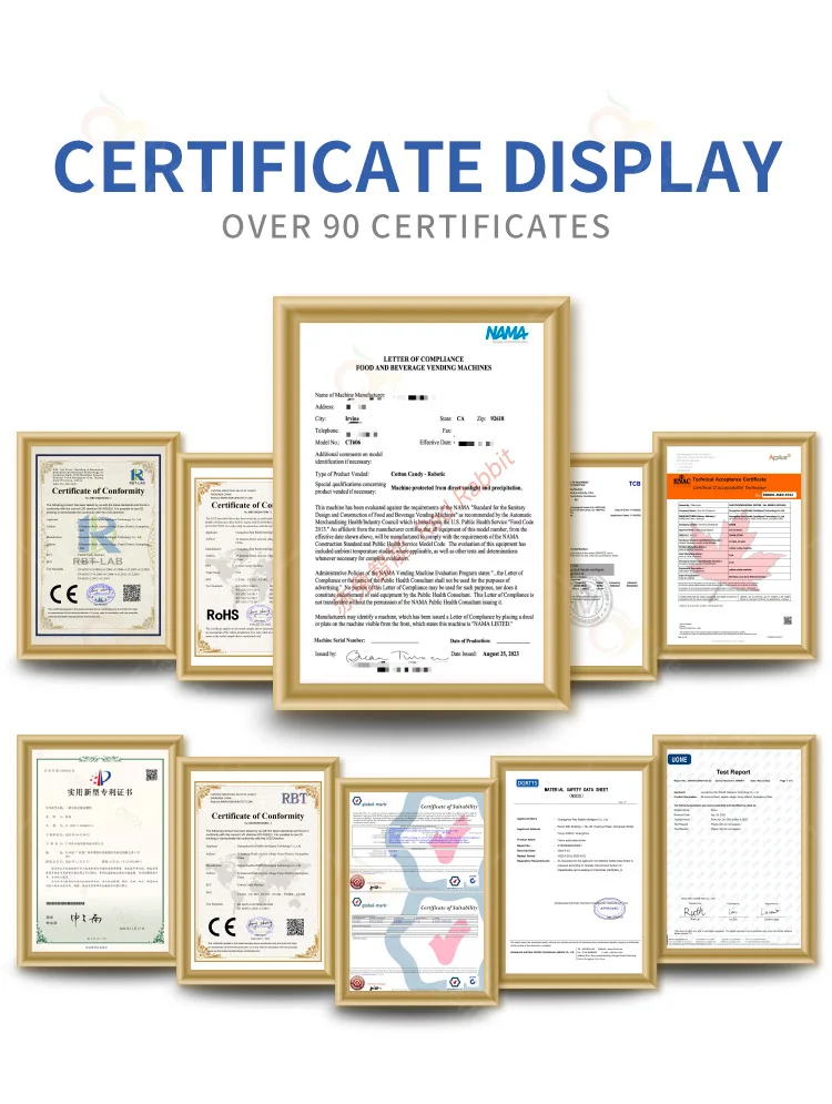 Red Rabbit Automatic Cotton Candy Machine - 24 Hours Self-service