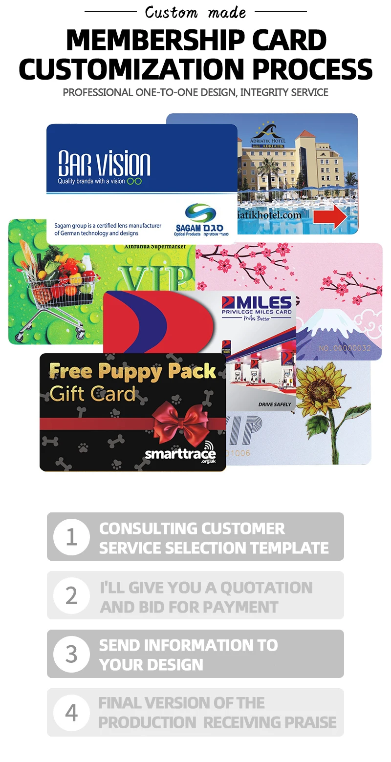 Personalized Logo Printing Wholesale Plastic Blank Id Plastic ...