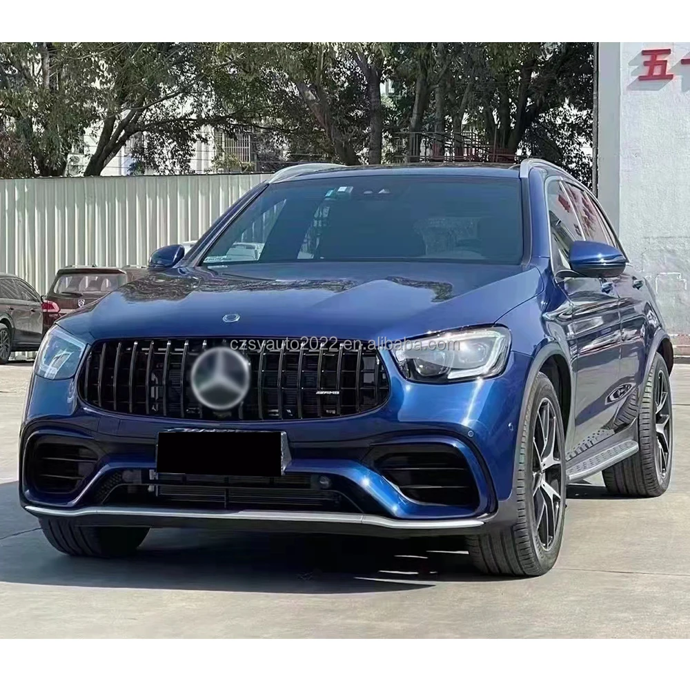 Body Kit Include Front Bumper Assembly Rear Lip Exhaust For Mercedes Benz Glc Class X253/c253 20 ...