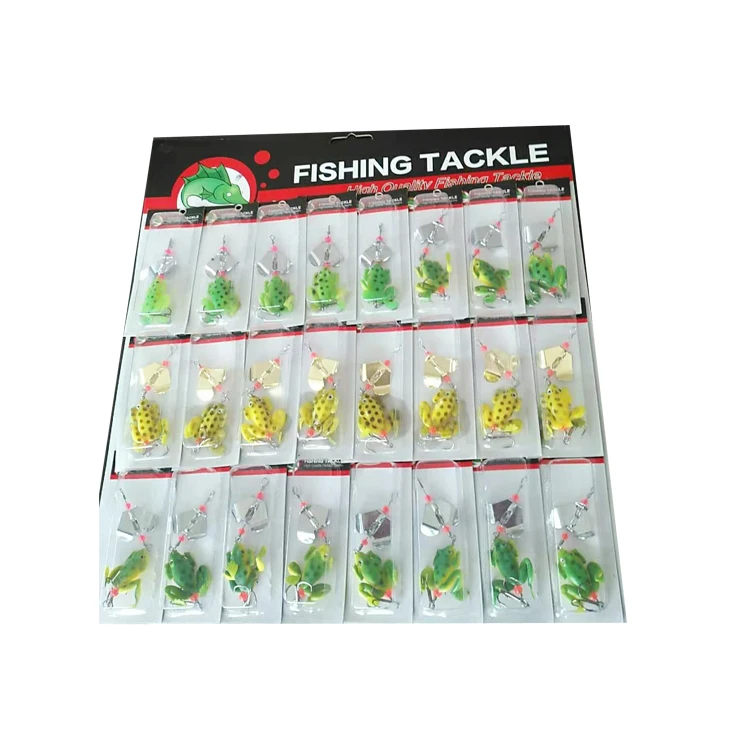 Stocked Wholesale Buzz Blade Soft Frogs Set 24pcs/card - Buy Stocked ...