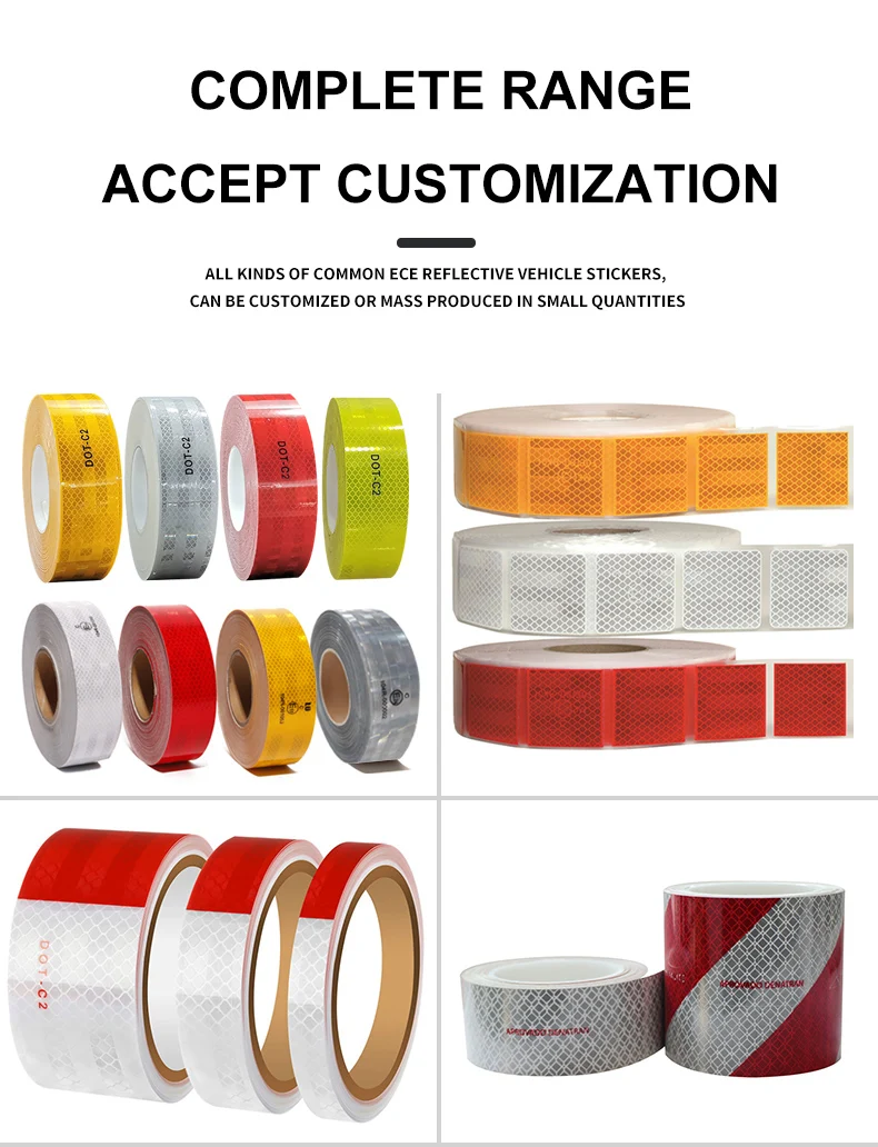 Custom Reflective Conspicuity Tape for Vehicle Safety
