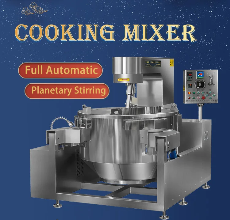 Industrial Automatic Tilting Planetary Gas Electric Food Cooking Mixer ...