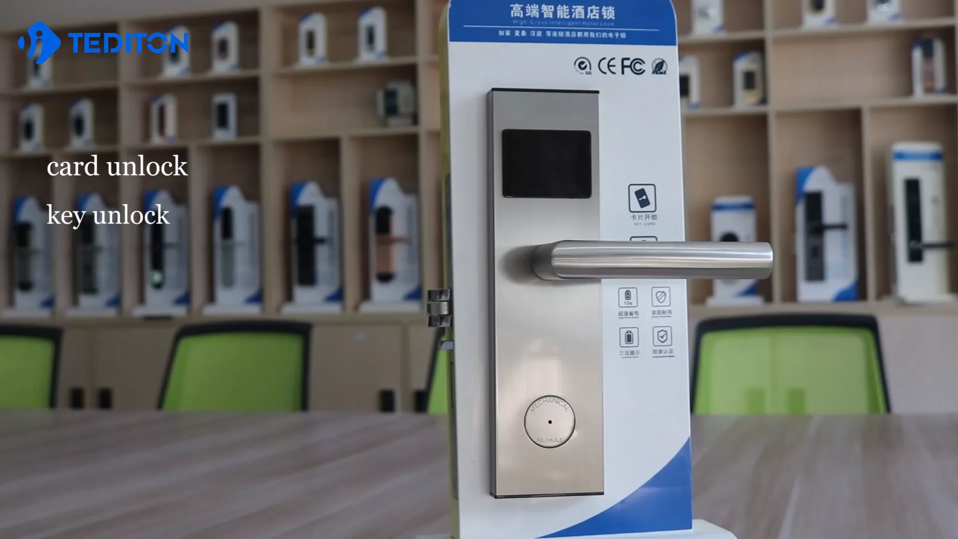 Keyless Electronic Rfid Hotel Door Lock Room Card Lock System With ...