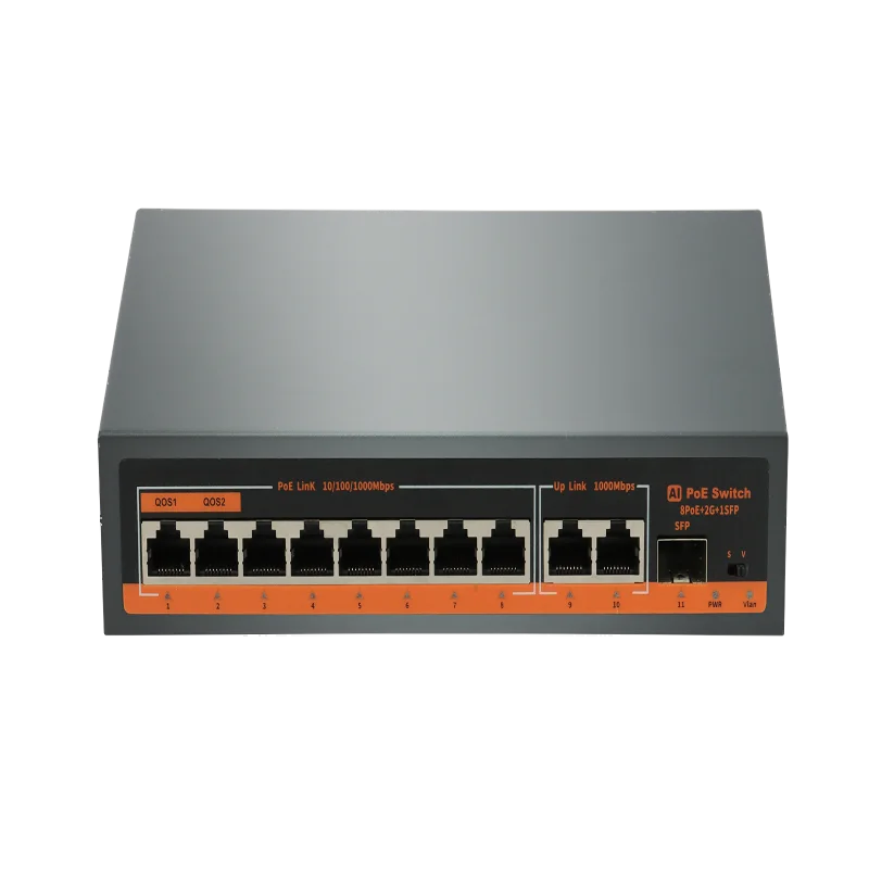 For Office Building 8 Port Poe Ethernet Switch Network Switches Ai Poe Switch - Buy Industrial ...