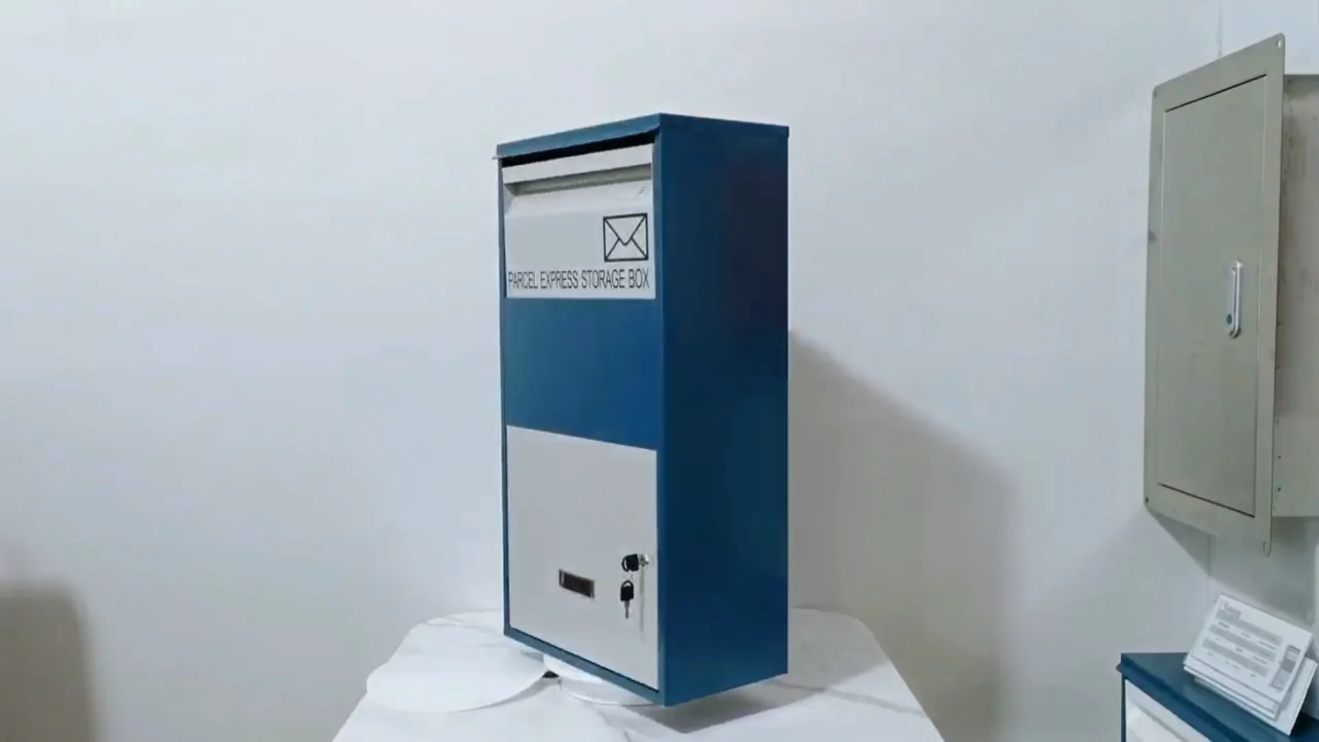 Metal Wall-mounted Anti-theft Package Box Outdoor Package Drop Box With ...