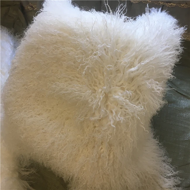 60x120cm Real Mongolian Tibet Lamb Skin Sheep Tanned Sheepskin - Buy ...