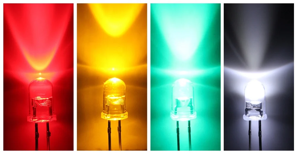 Custom Led Diode 5mm 3mm Through Hole White Red Green Blue Yellow Amber ...