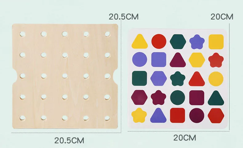 Fine Motor Skills Learning Various Shape Color Cognition Educational ...