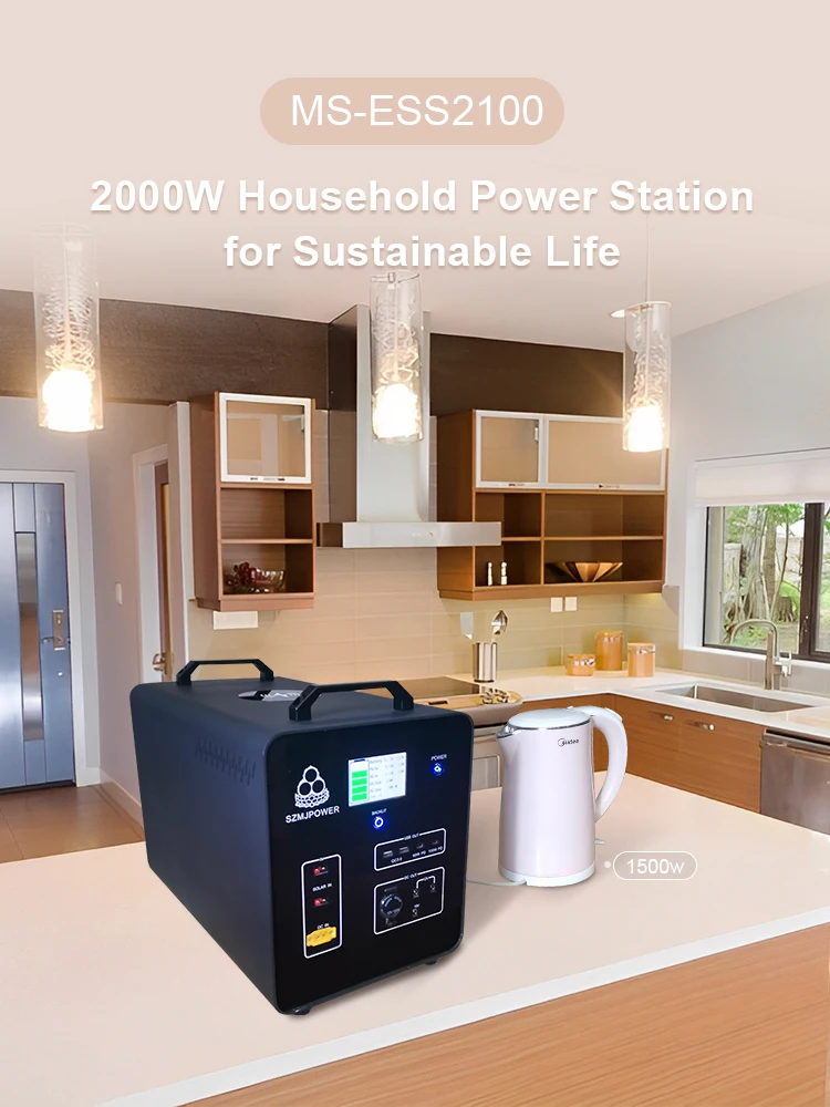 Szmjpower Hot Selling Solar System Panel 2000w Lifepo4 Powered ...