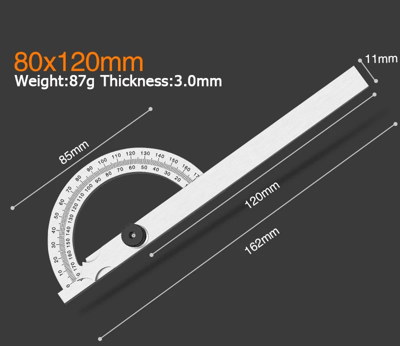 Stainless Steel Adjustable Angle Finder Ruler - Professional Tool