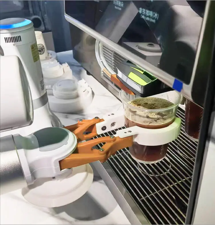 LPMIE Unmanned Booth Robotic Arm Coffee Vending Machine Making Latte ...