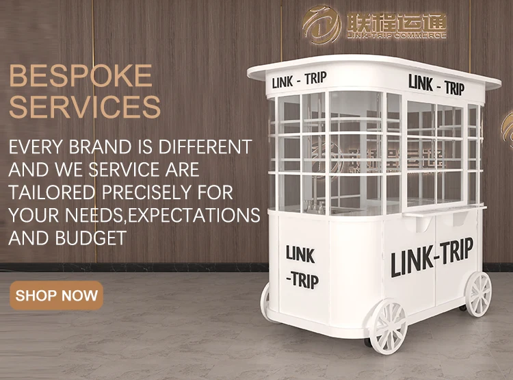 Street Business Fast Food Service Cart - Mobile & Customizable