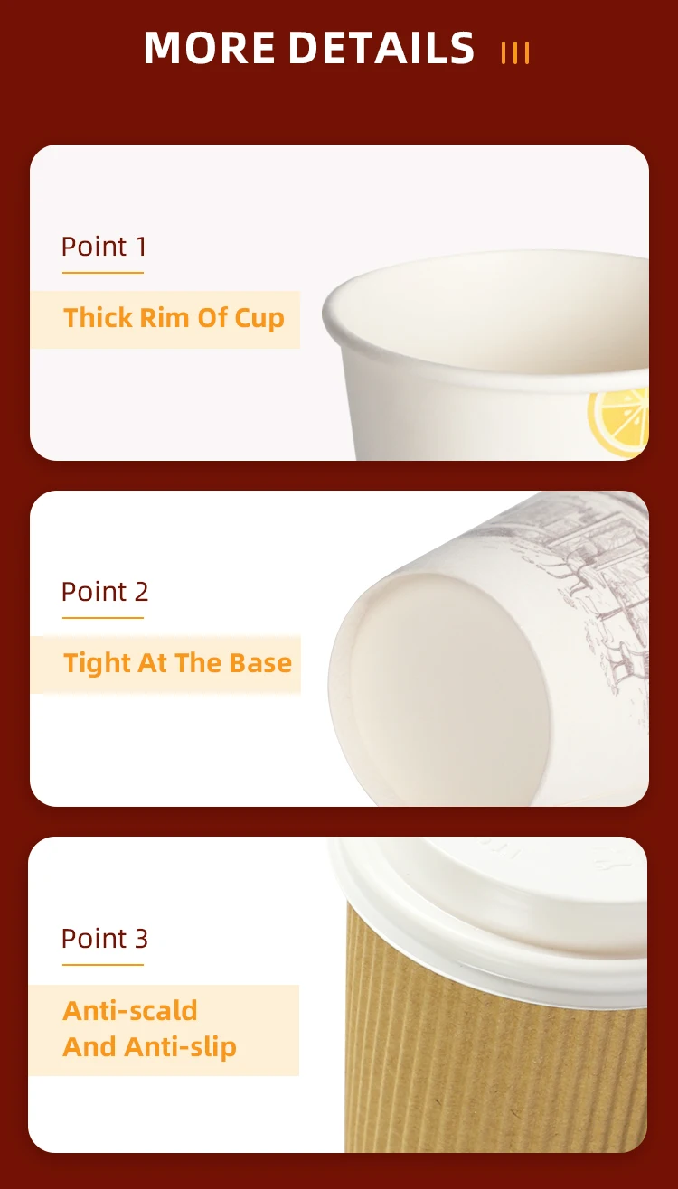 Wholesale Custom Paper Coffee Cups - Eco-Friendly & Durable