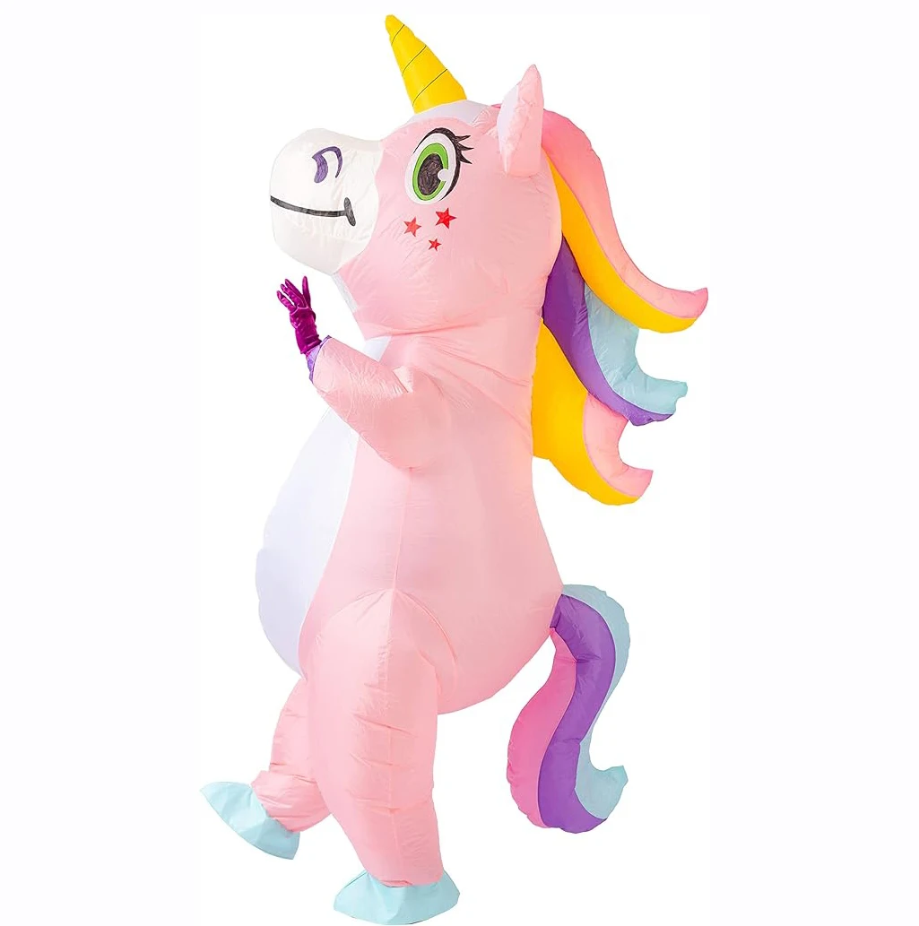 Creations Inflatable Costume Full Body Unicorn Air Blow-up Deluxe ...