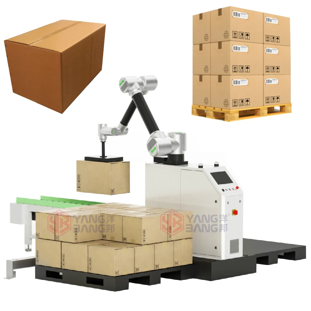 Automatic Robotic Arm Industrial Cobot Collaborative Robots Container With Palletizing Robot ...