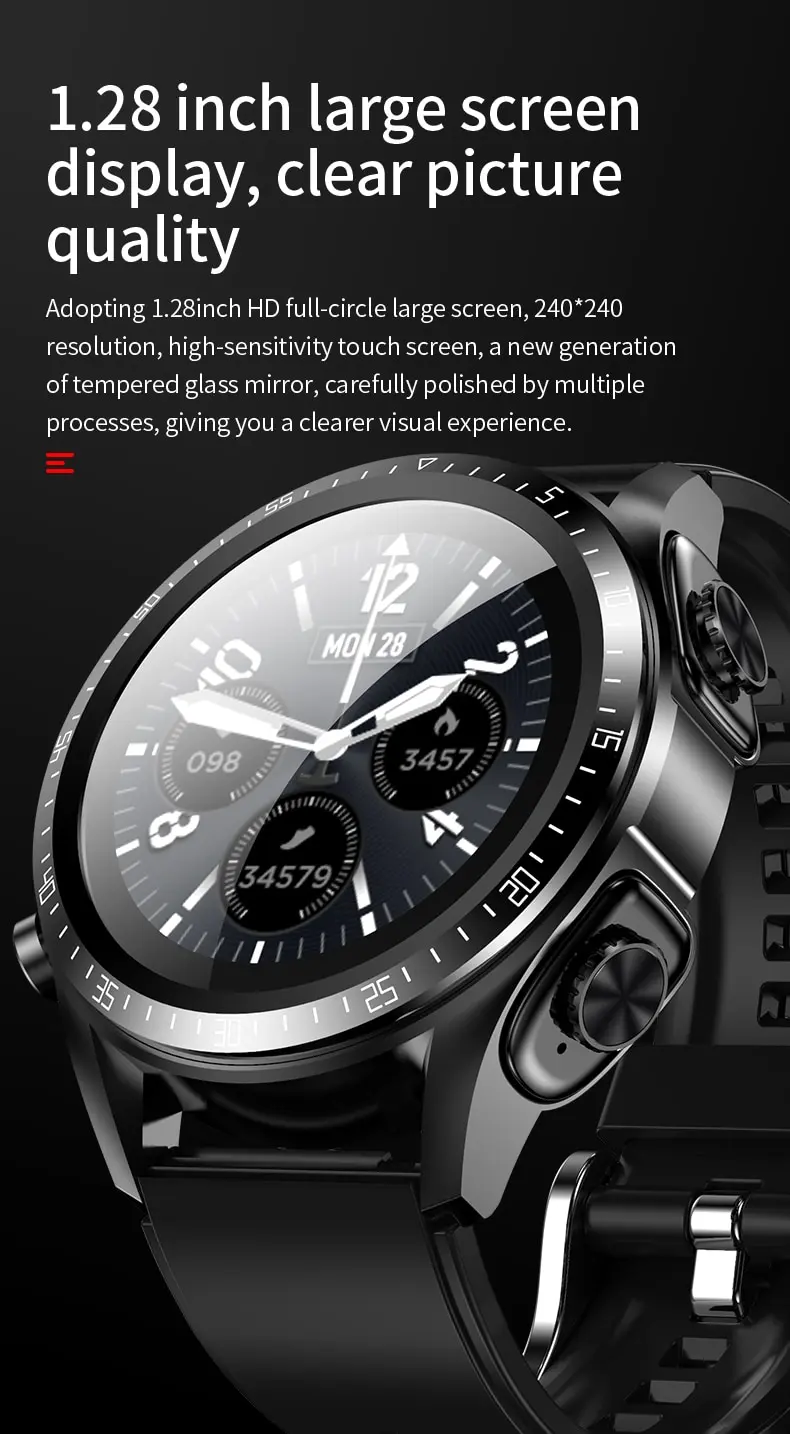 Newly Arrival Jm03 Smart Watch With Wireless Earbuds Bt Earphone Two In ...