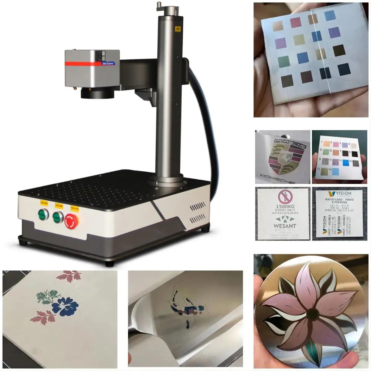Best Split Portable Fiber Laser Marking High Quality Color Metal ...