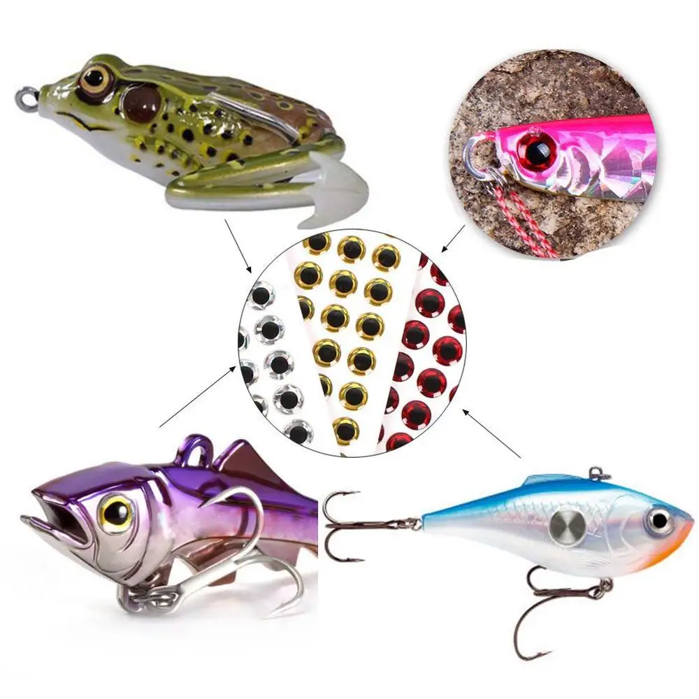 3d Holographic Fishing Oval Pupil Lure Eye For Making Bait And Fly ...