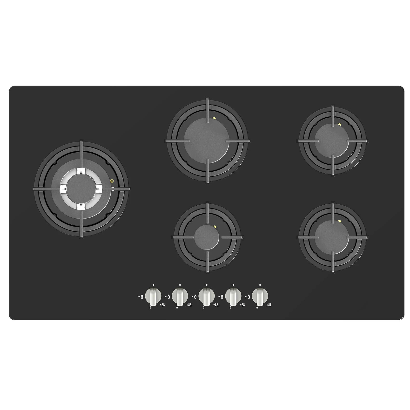 High Efficiency Cooking Appliances Gas Stove Gas Hob 5 Burner Built In ...