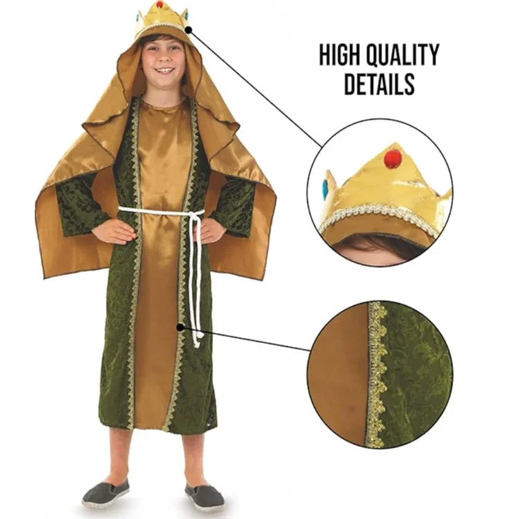 Kids Three Kings Halloween Cosplay Costume Wise Man Costume Wiseman ...