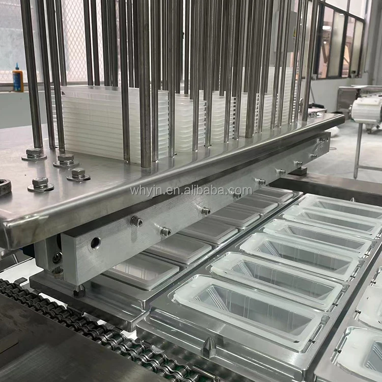 Continuous Take Away Food Sandwich Cardboard Plastic Tray Sealing ...