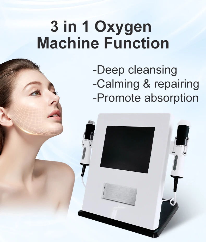 3 In 1 Oxygen Facial Machine Skin Tighten Oxygen Therapy Facial Machine Oxygen Facial Machine ...