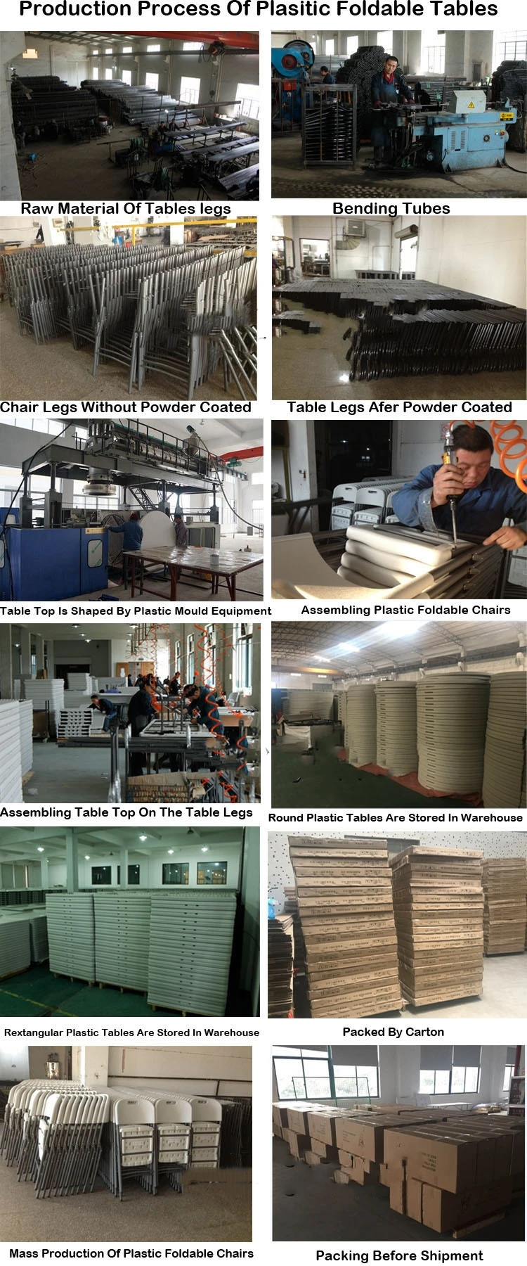 150cm HDPE round Folding Table Modern Design Portable Plastic Outdoor ...