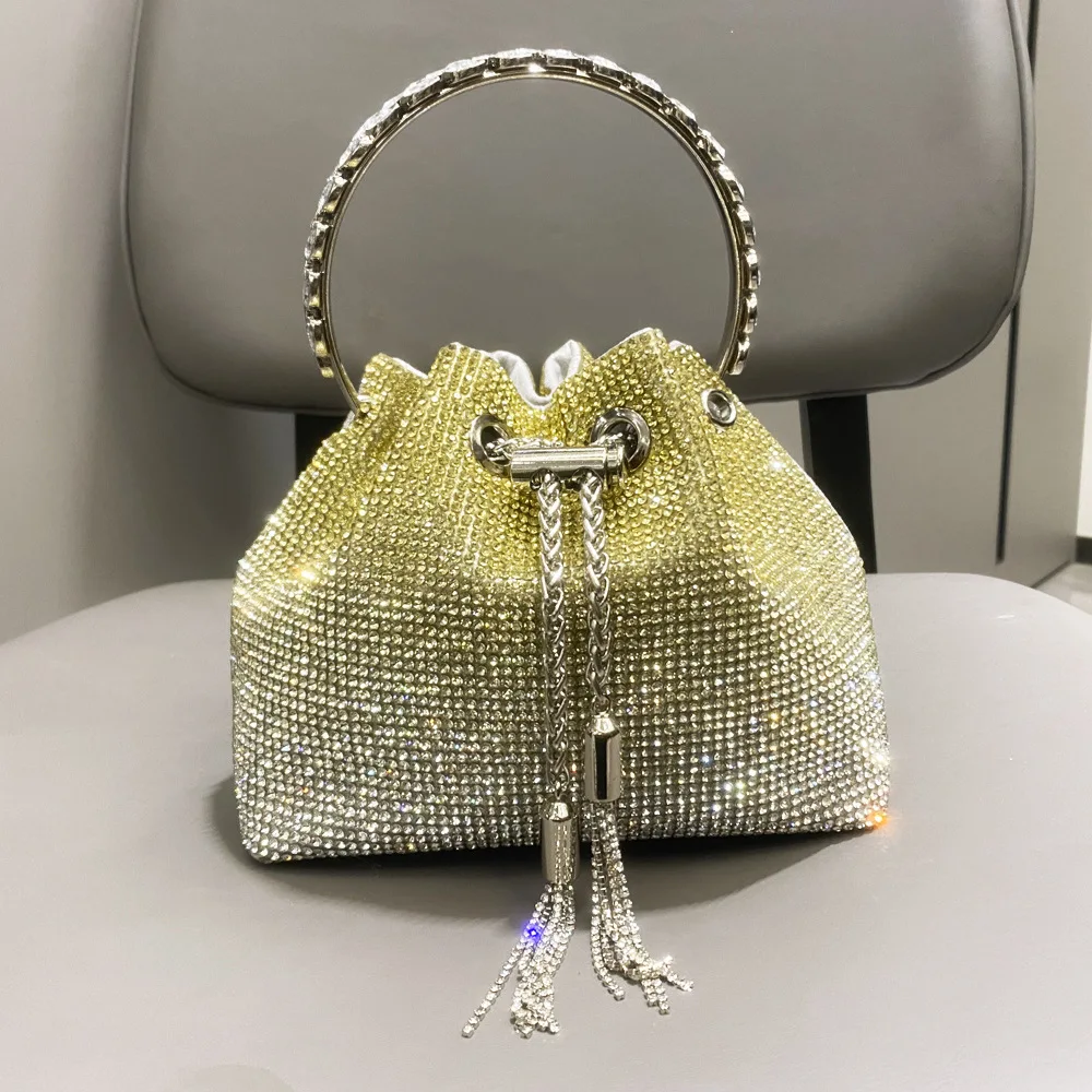 2024 Gradient Rhinestone Glitter Crossbody Bags For Women Bling Purse ...