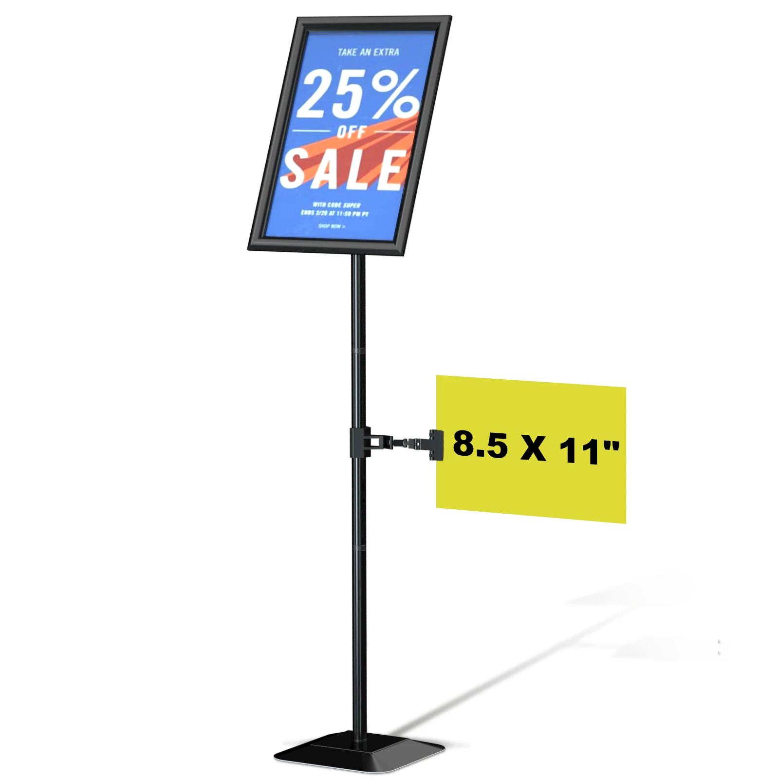Cydisplay Black A3 Poster Stand Advertising Single Sided A 360 Board ...